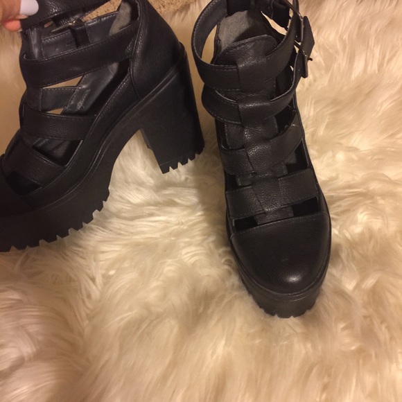 Topshop | Shoes | Topshop Chunky Booties | Poshmark